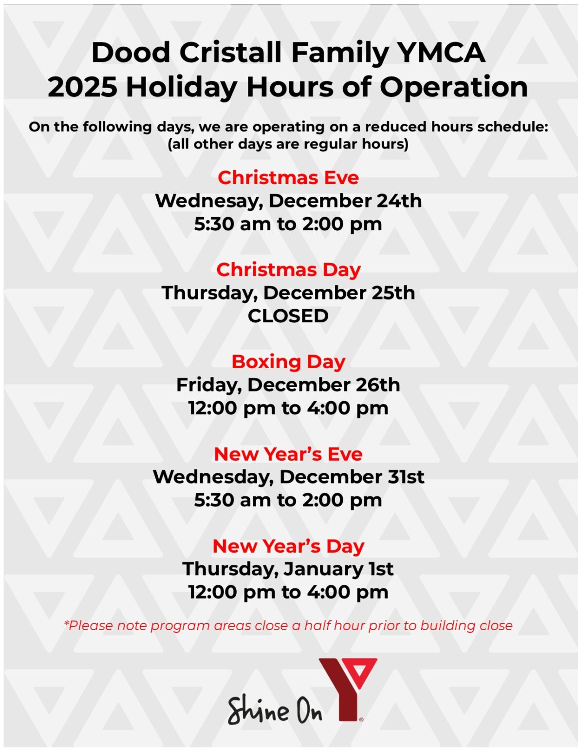 YMCA BrandonHours - YMCA Brandon